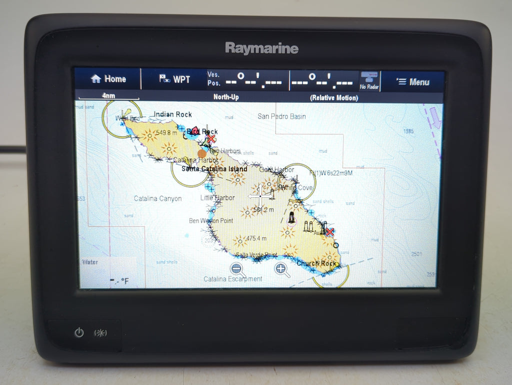 Raymarine a95 E70232 Boat Marine 9” Touchscreen MFD Chartplotter Displ ...
