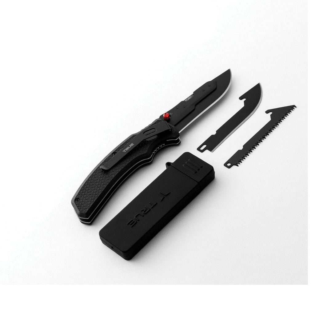 TRUE TRU-FMK-0005 Stainless Steel Pocket Knife with Replaceable Blades ...
