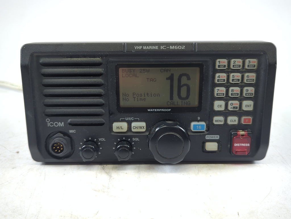 Icom IC-M602 Boat Marine Waterproof Class D DSC VHF Radio Transceiver ...