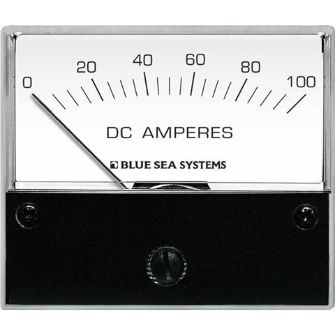 Blue Sea Systems 8017 2-5/8" 0-100 Amperes Analog Expanded Scale DC Am ...