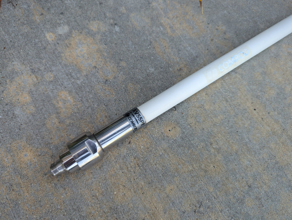 Comrod AV55P8 Boat Marine Dipole 8' High Gain 8dBi 2400 to 2500MHz WLA ...