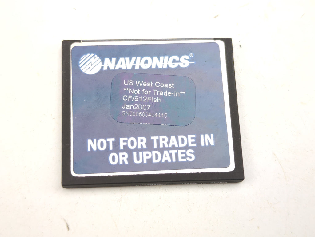 Navionics CF/912 CF Compact Flash Card Electronic Chart Map US West Co ...