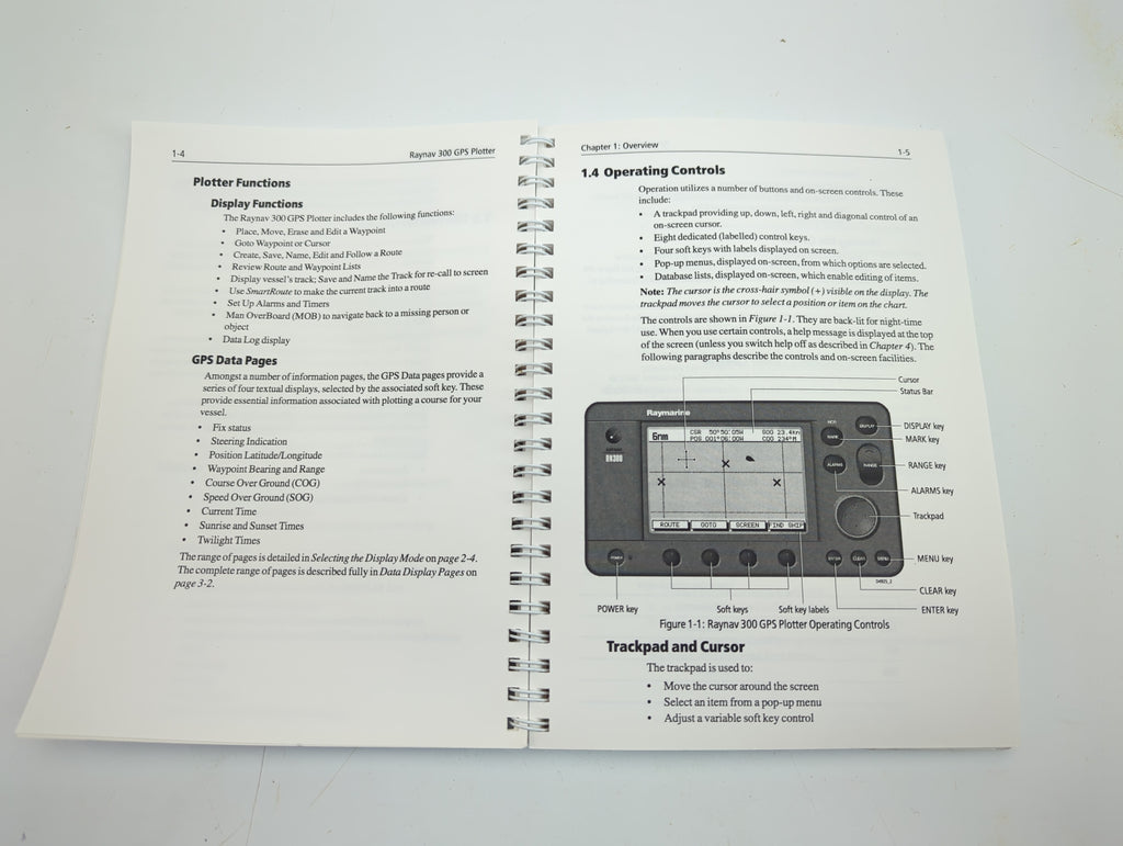 Raymarine Raynav 300 Boat Marine GPS Plotter Owner's Handbook – Second ...