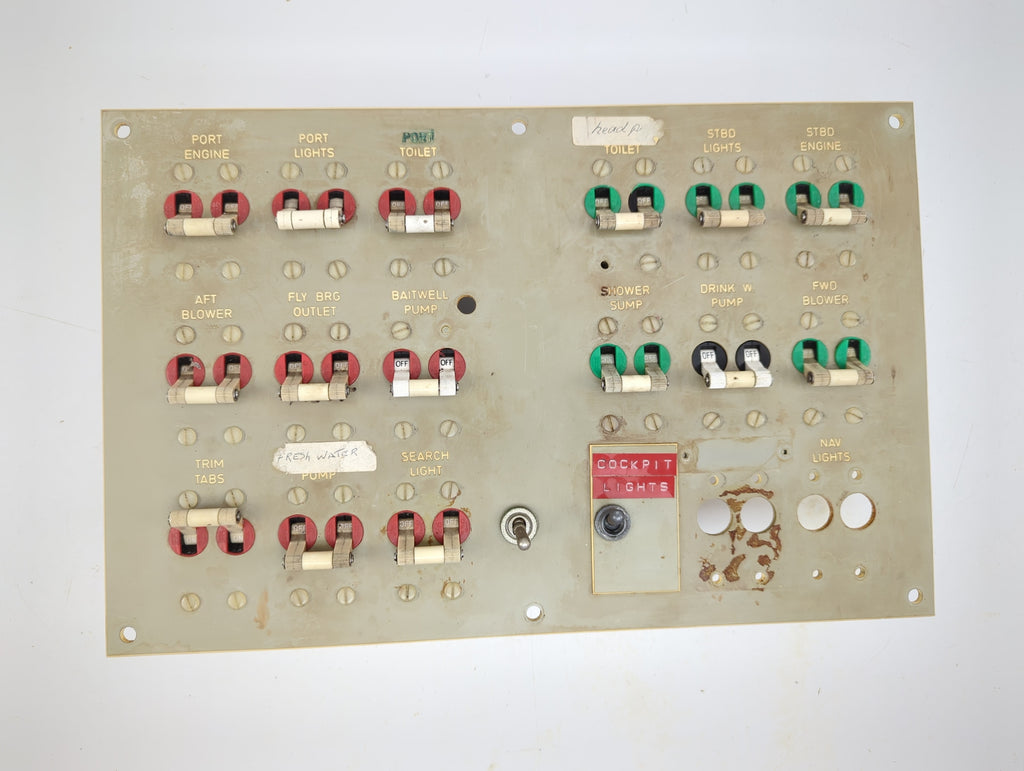Vintage Boat Marine AC / DC Circuit Breaker Panel Set All Included ...