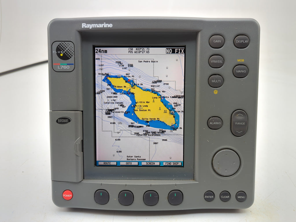 Raymarine L760 Plus L760RCP E63019 E63012 7" LCD Fishfinder Chartplott ...