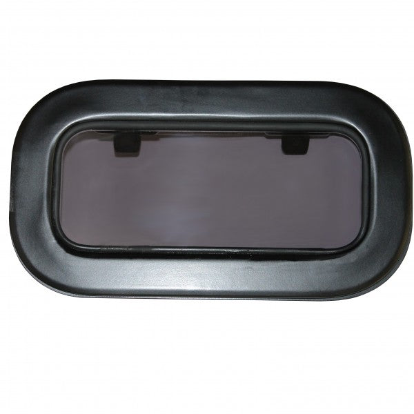 Lewmar 30164300 Flush Size 0 Black / Grey Aluminum Portlight Window wi ...