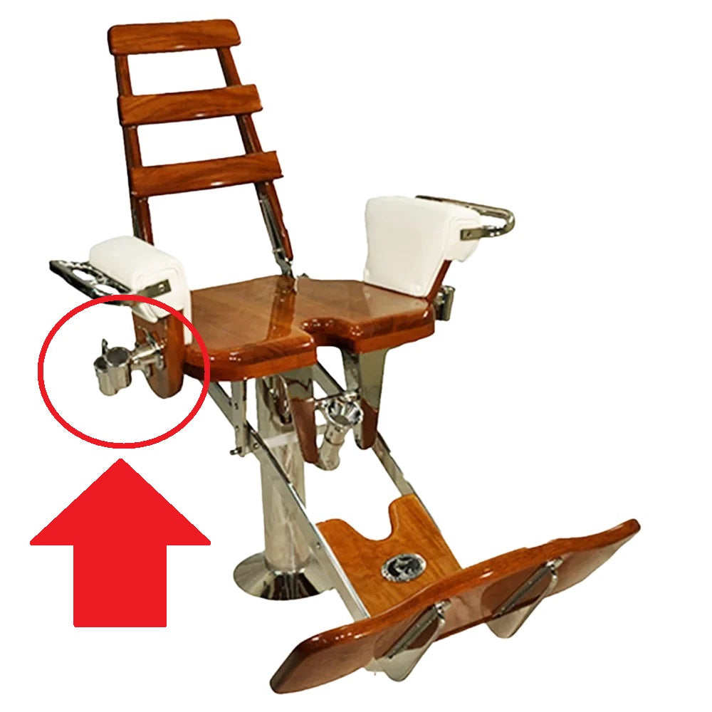 Pompanette INT6305 Aluminum Strike Fighting Chair Fishing Rod Side Mou ...