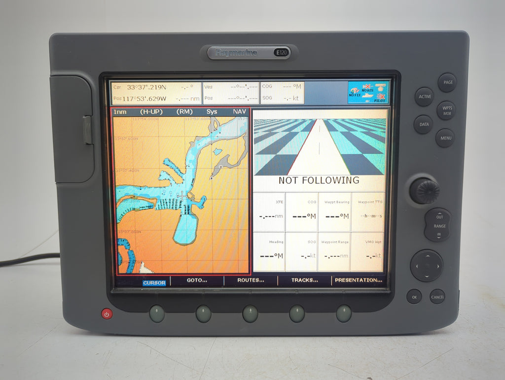 Raymarine E120 E02013 Color 12.1" FishFinder Radar GPS Chartplotter MF ...