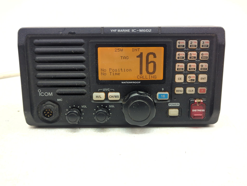 Icom IC-M602 Boat Marine Waterproof Class D DSC VHF Radio Transceiver ...