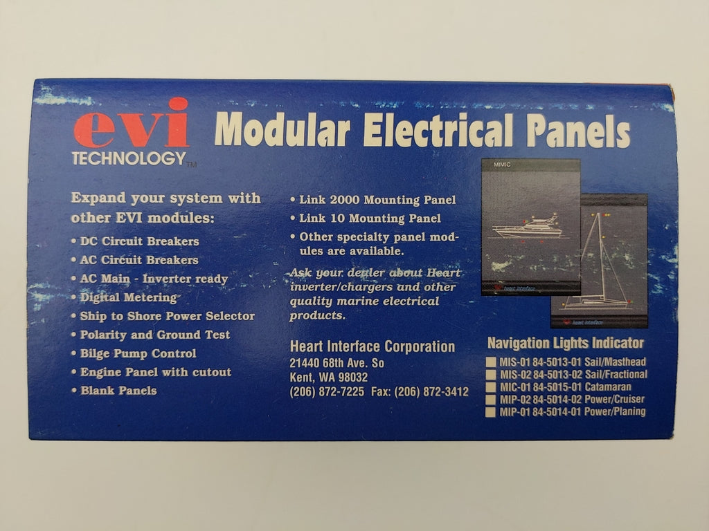 Heart Interface EVI 84-5013-01 Modular Electrical Panel Sailboat Navig ...