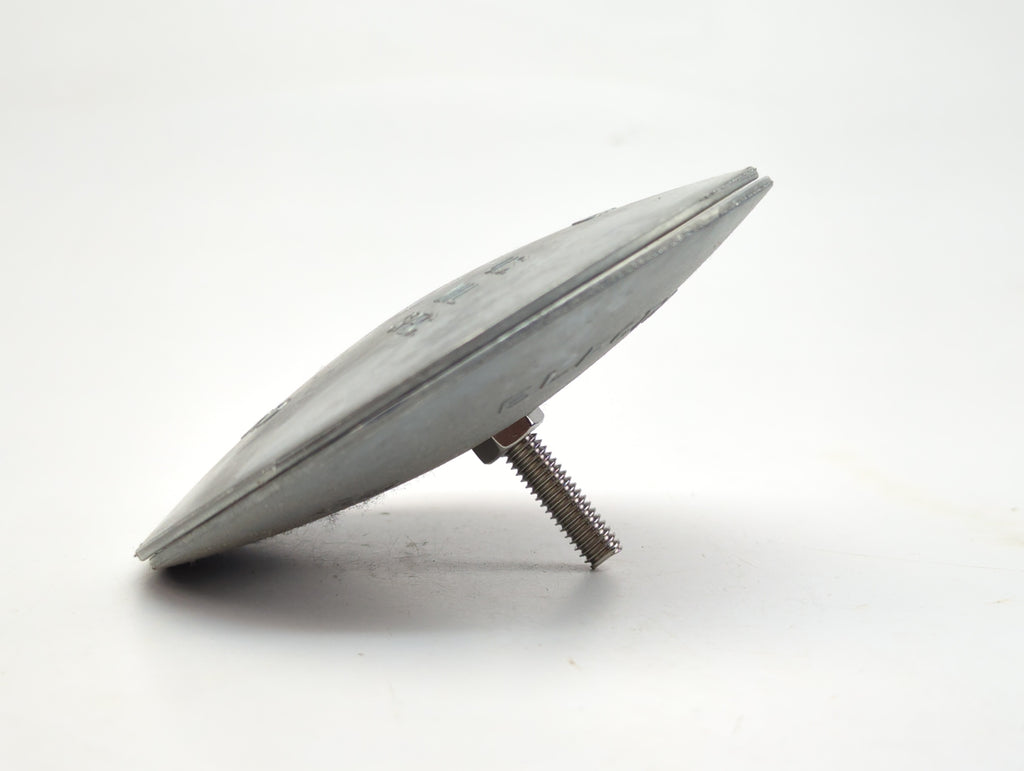 Electro Guard RP-500 Two-Piece 5" Trim-Tab Button Rudder Plate Zinc An ...