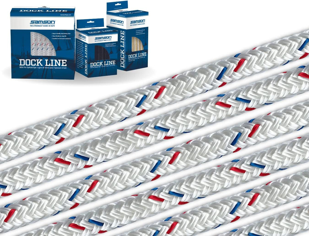 Samson Rope 604040003061 Harbormaster White Nylon 5/8" X 30’ Premium D ...