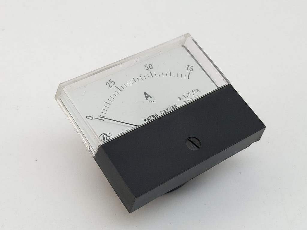 Sheng Cayuan SC 670 Square Panel Mount 0-75 Amp Analog Ammeter Gauge M ...