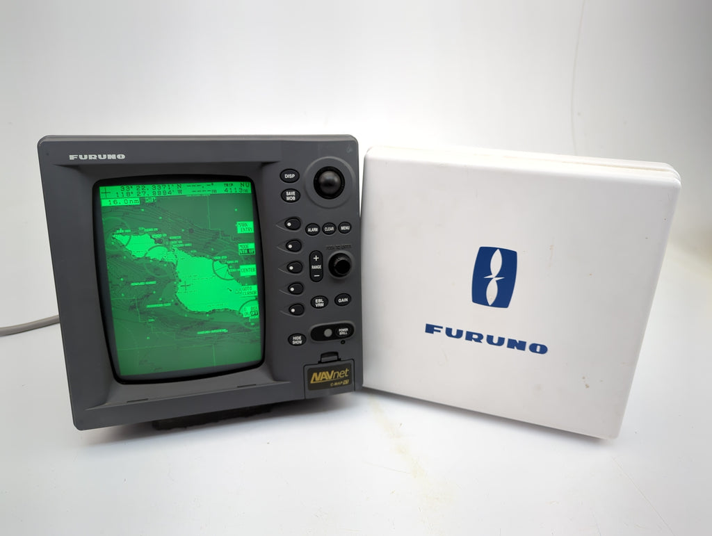 Furuno 1833 1933 1943 RDP-127 NavNet CMAP 10" CRT Radar GPS Chartplott ...
