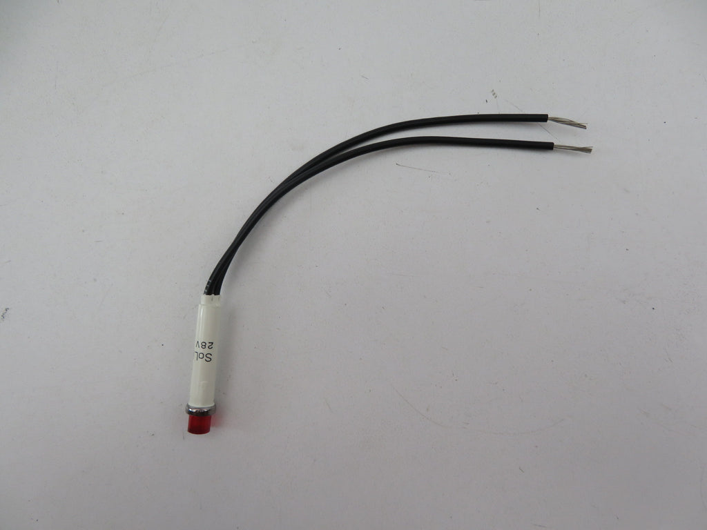 SoLico 1839-1-12-21610 Series 18 Panel Mount 24 / 28 Volt Round Red Li ...