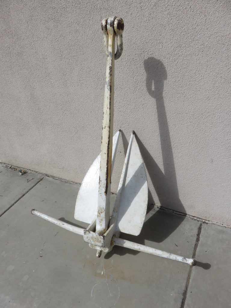 Navy WT200 Vintage Antique Marine Boat 200lb White Danforth Style Fluk ...
