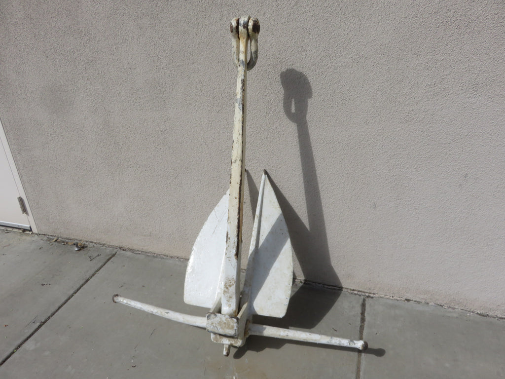 Navy WT200 Vintage Antique Marine Boat 200lb White Danforth Style Fluk ...