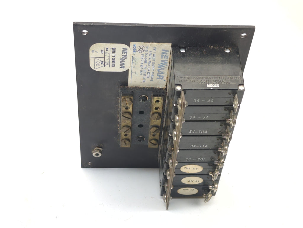 Newmar ACCY-IX 5 Switch 65VDC 277VAC 50/60 Hz 8 DC Circuit Breaker Pan ...