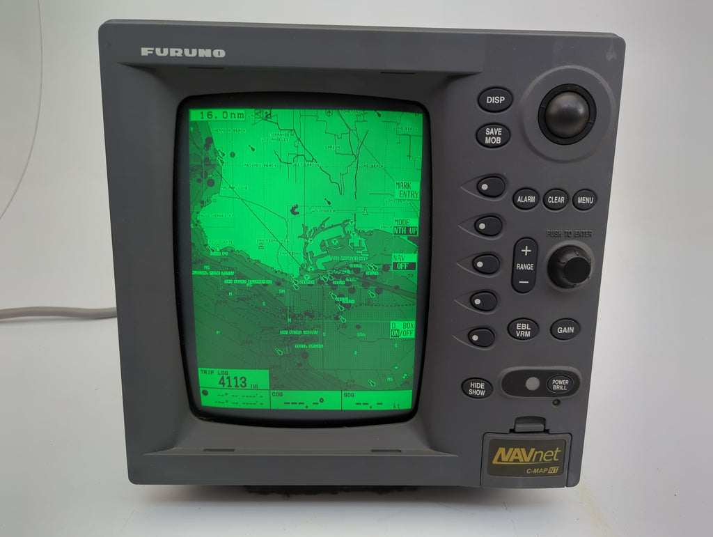 Furuno 1833 1933 1943 RDP-127 NavNet CMAP 10" CRT Radar GPS Chartplott ...