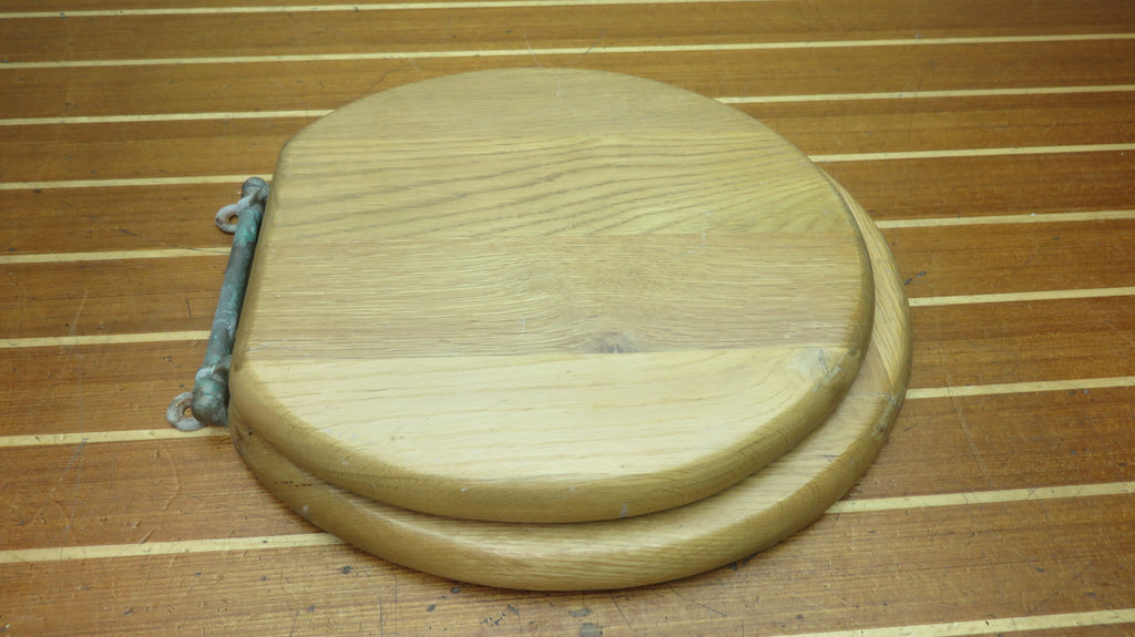 Blakes-Lavac Genuine OEM Victory and Classic Oak Toilet Seat with Bron ...